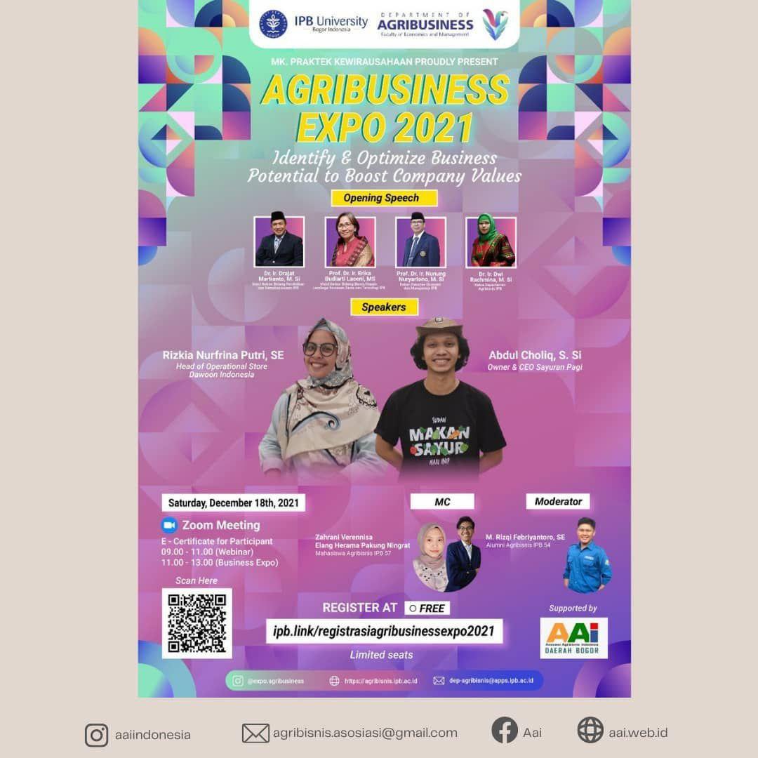 AGRIBUSINESS EXPO 2021 IS COMING – Asosiasi Agribisnis Indonesia